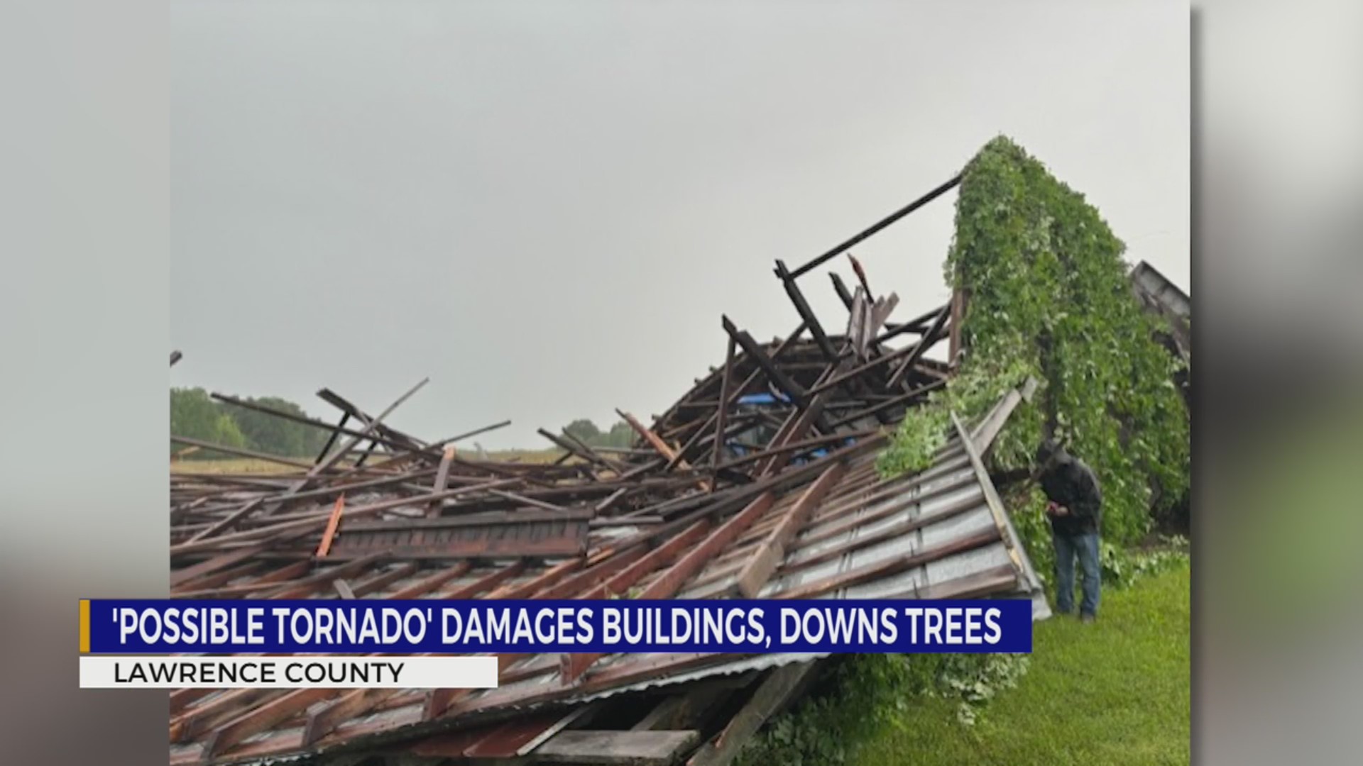 ‘Possible tornado’ damages buildings, downs trees in Lawrence County ...