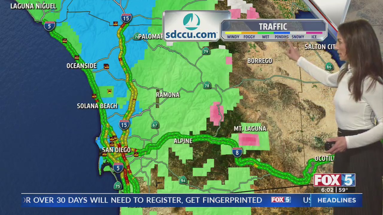 San Diego commuters hit with heavy morning rain, flooding – FOX 5 San ...