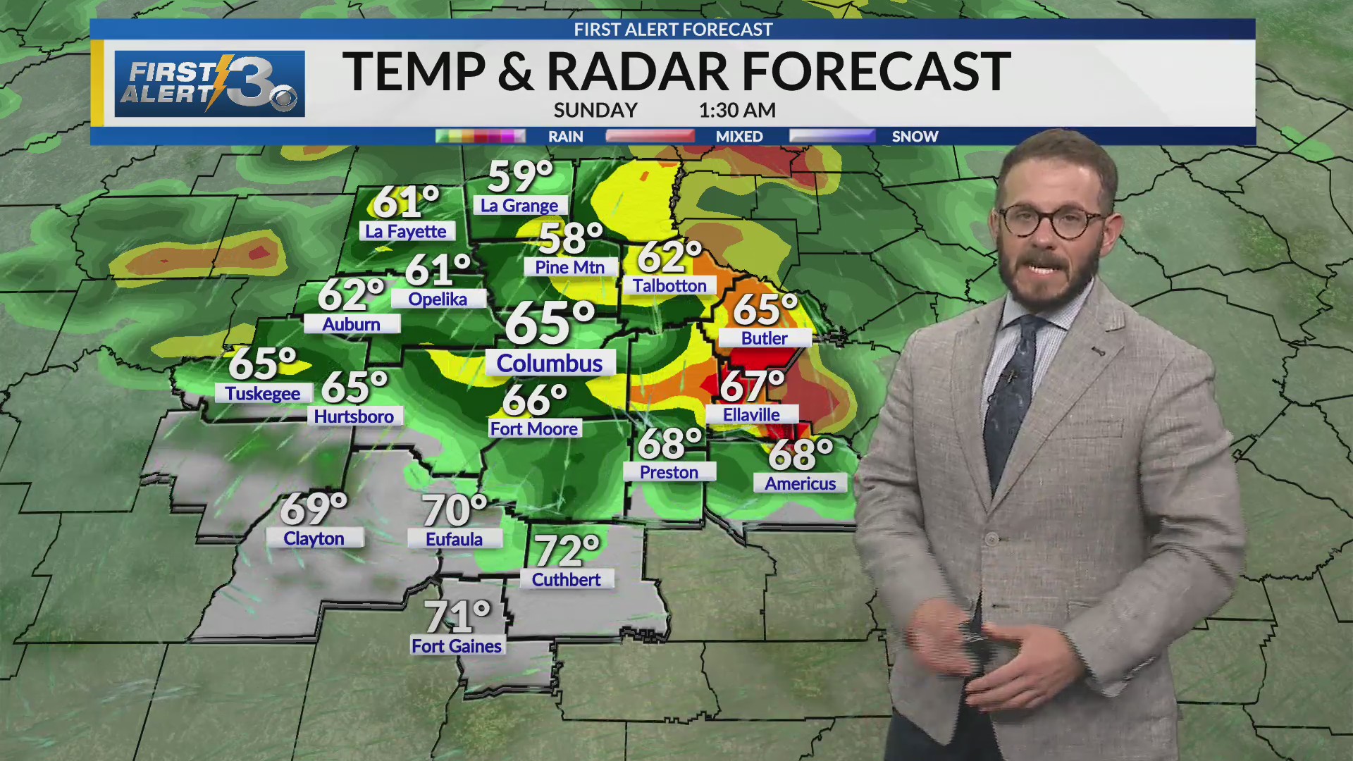 Saturday Night Weather Update – WRBL