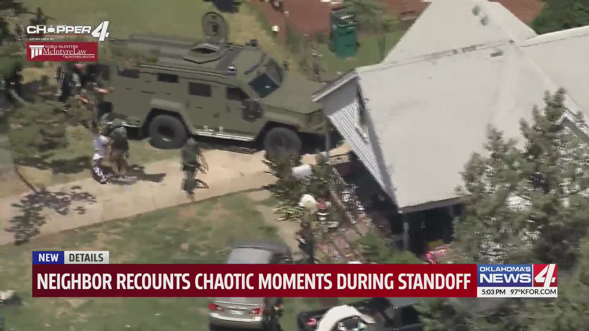 Neighbor recounts chaotic moments during standoff – KFOR.com Oklahoma City