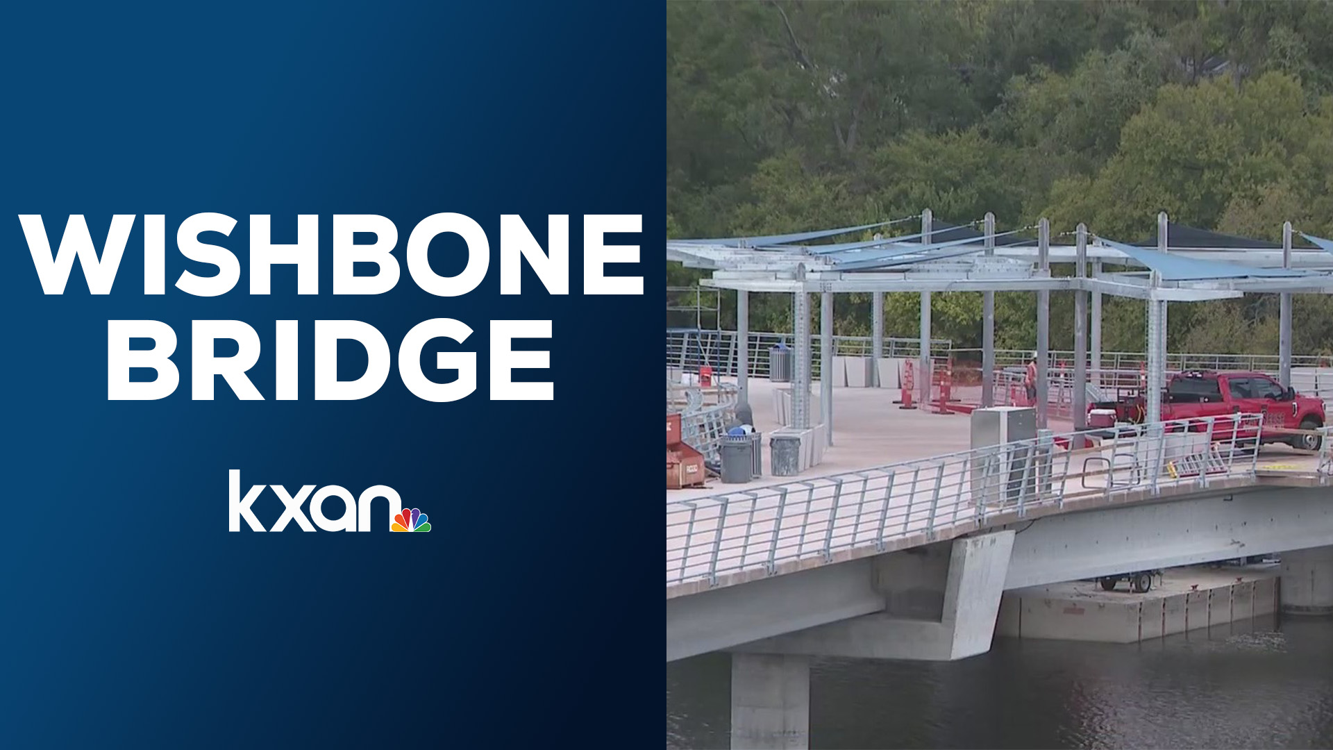Austin’s new wishbone bridge near Longhorn Dam almost done – KXAN Austin