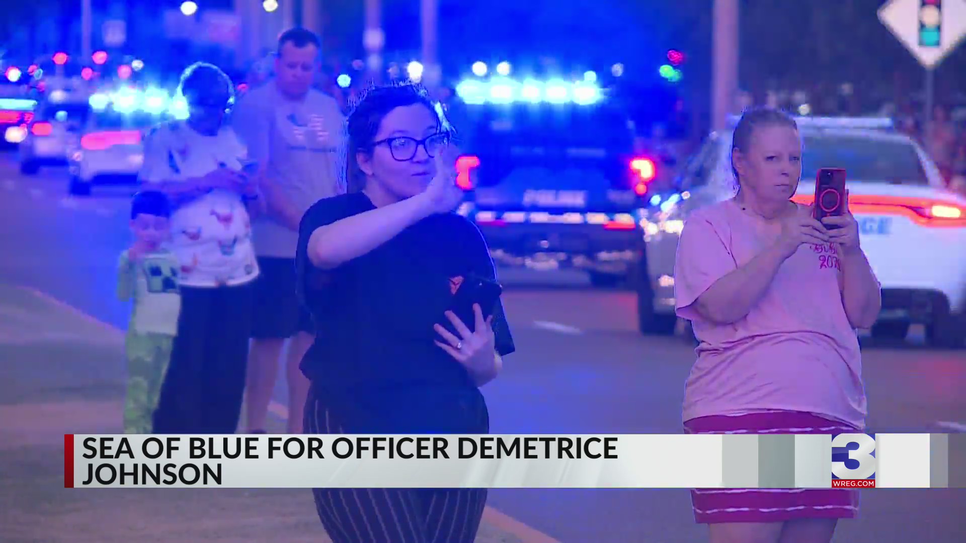 Sea of Blue of Officer Demetrice Johnson – WREG.com