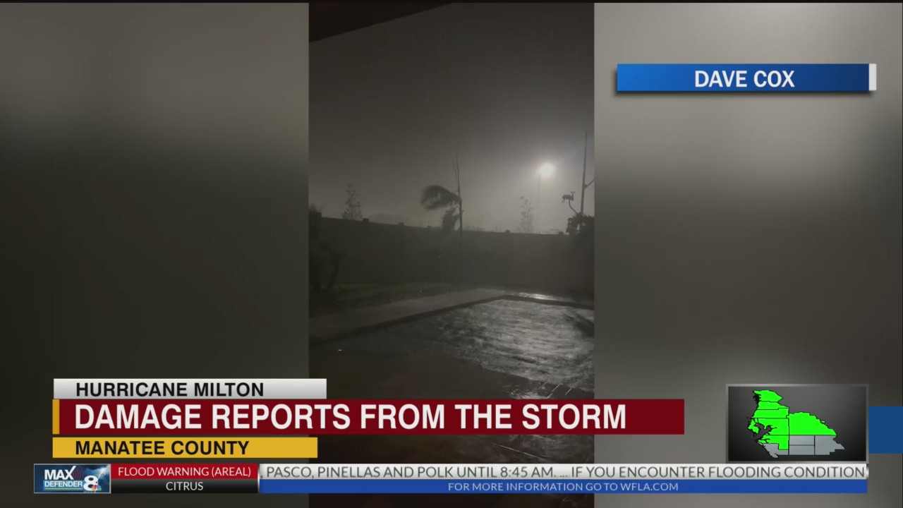 WFLA Hurricane Milton coverage from EOC where emergency leaders shared ...