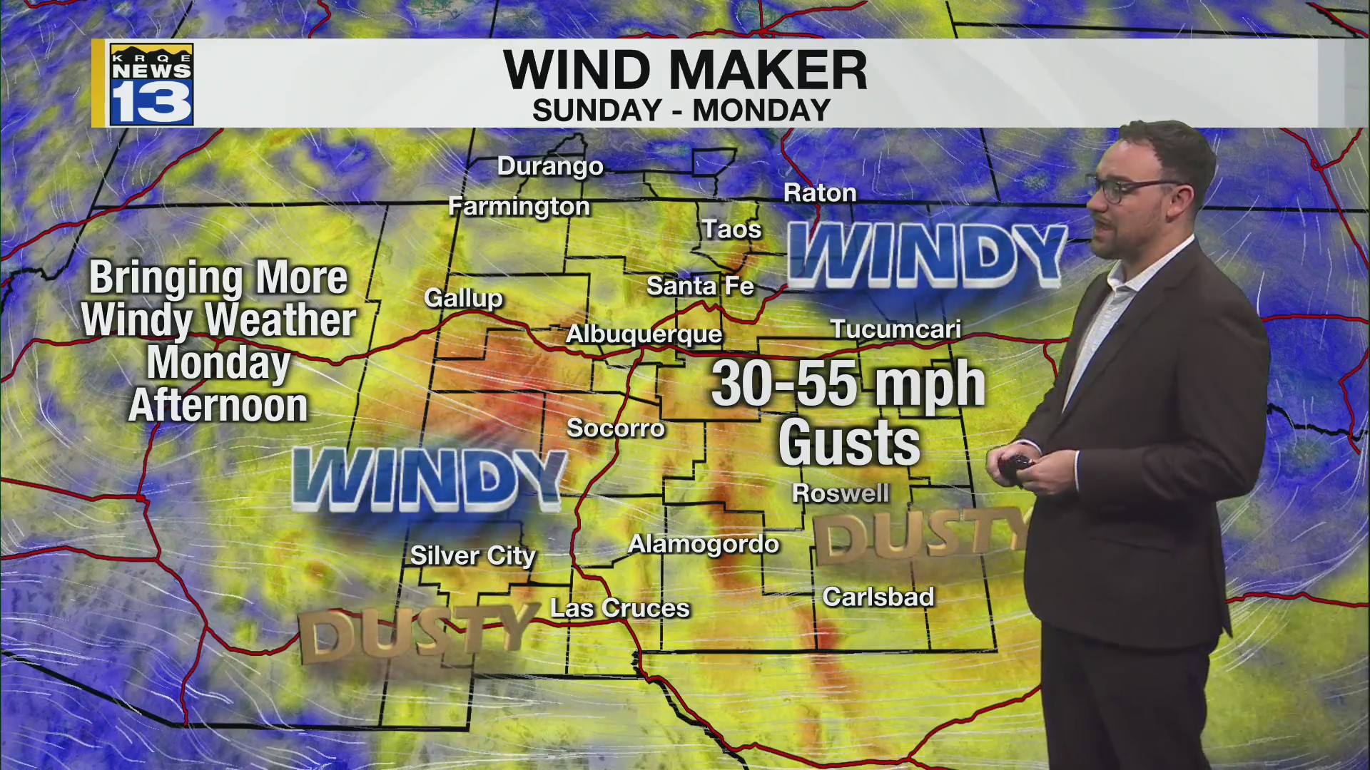 Strong winds return through the weekend – KRQE NEWS 13 – Breaking News ...
