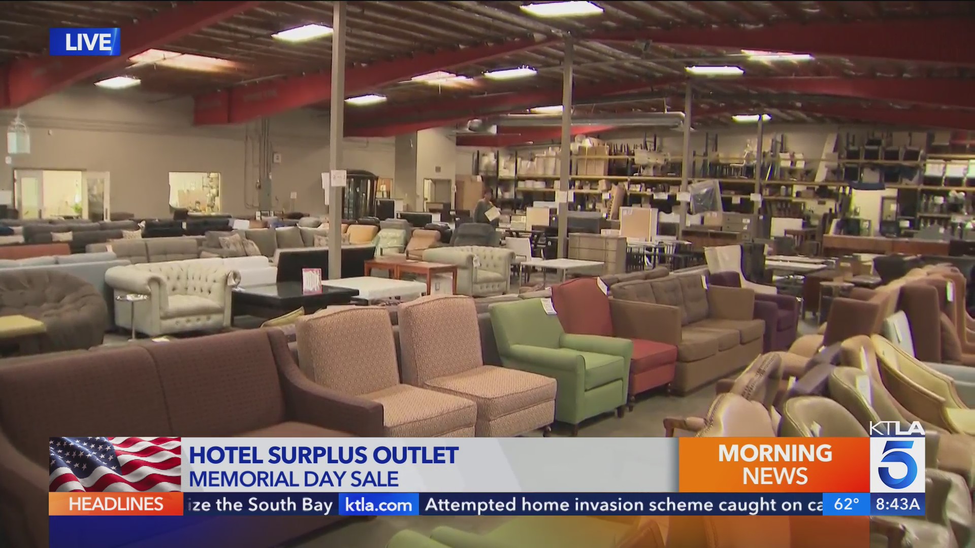 The annual Memorial Day Hotel Surplus Outlet sale – KTLA