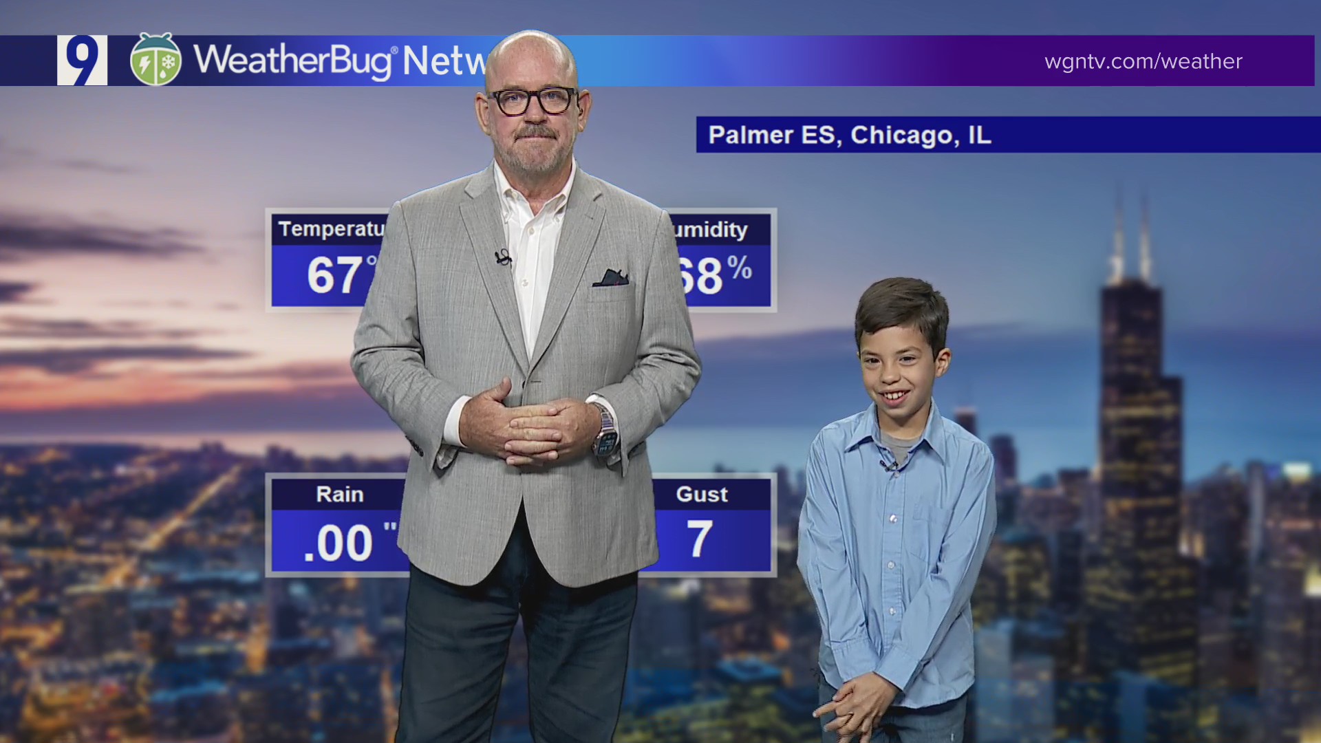 3rd grader reports Friday’s weather forecast – WGN-TV