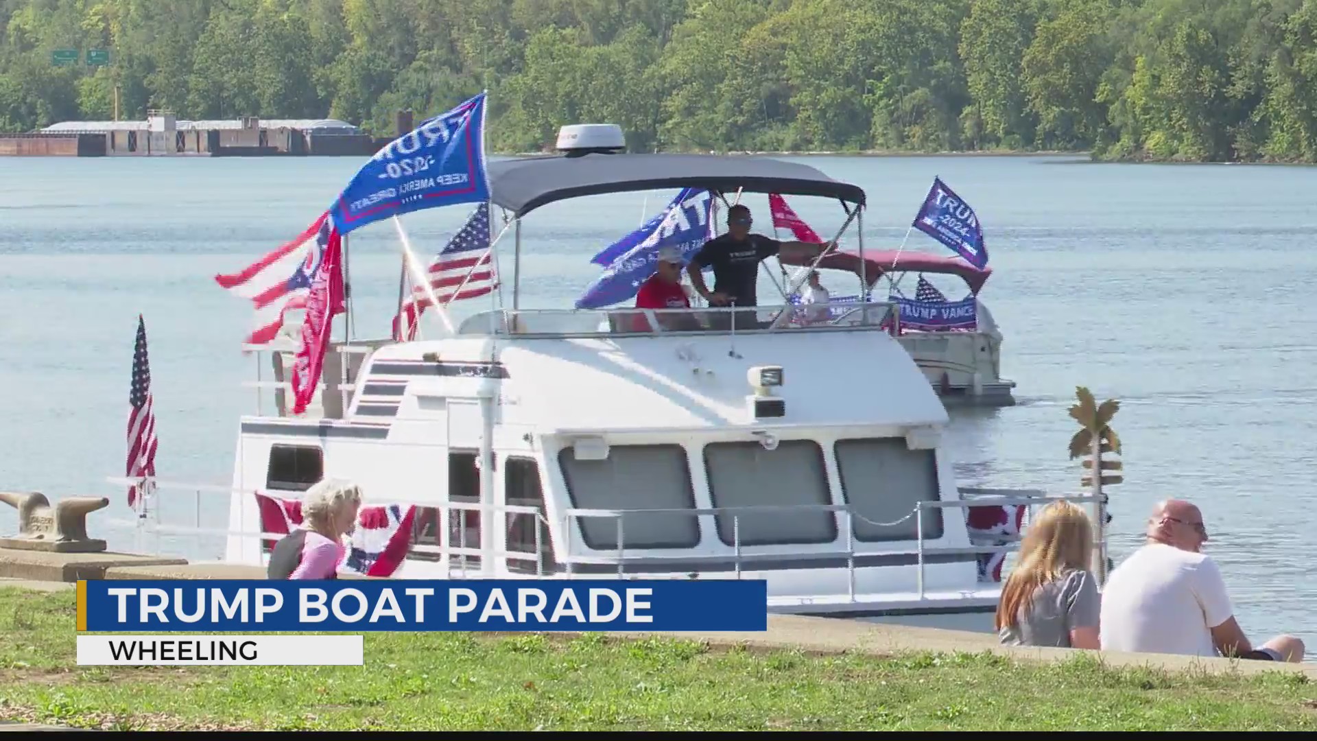 Boaters take to the Ohio River for Trump – WTRF
