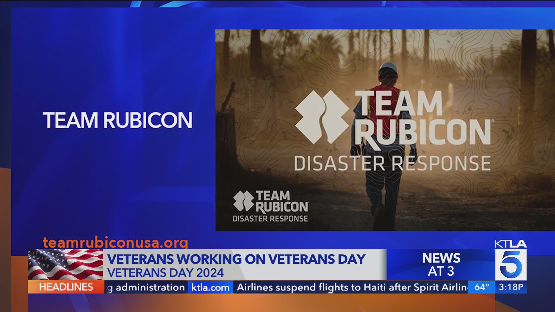 Veterans Working on Veterans Day : Team Rubicon – KTLA