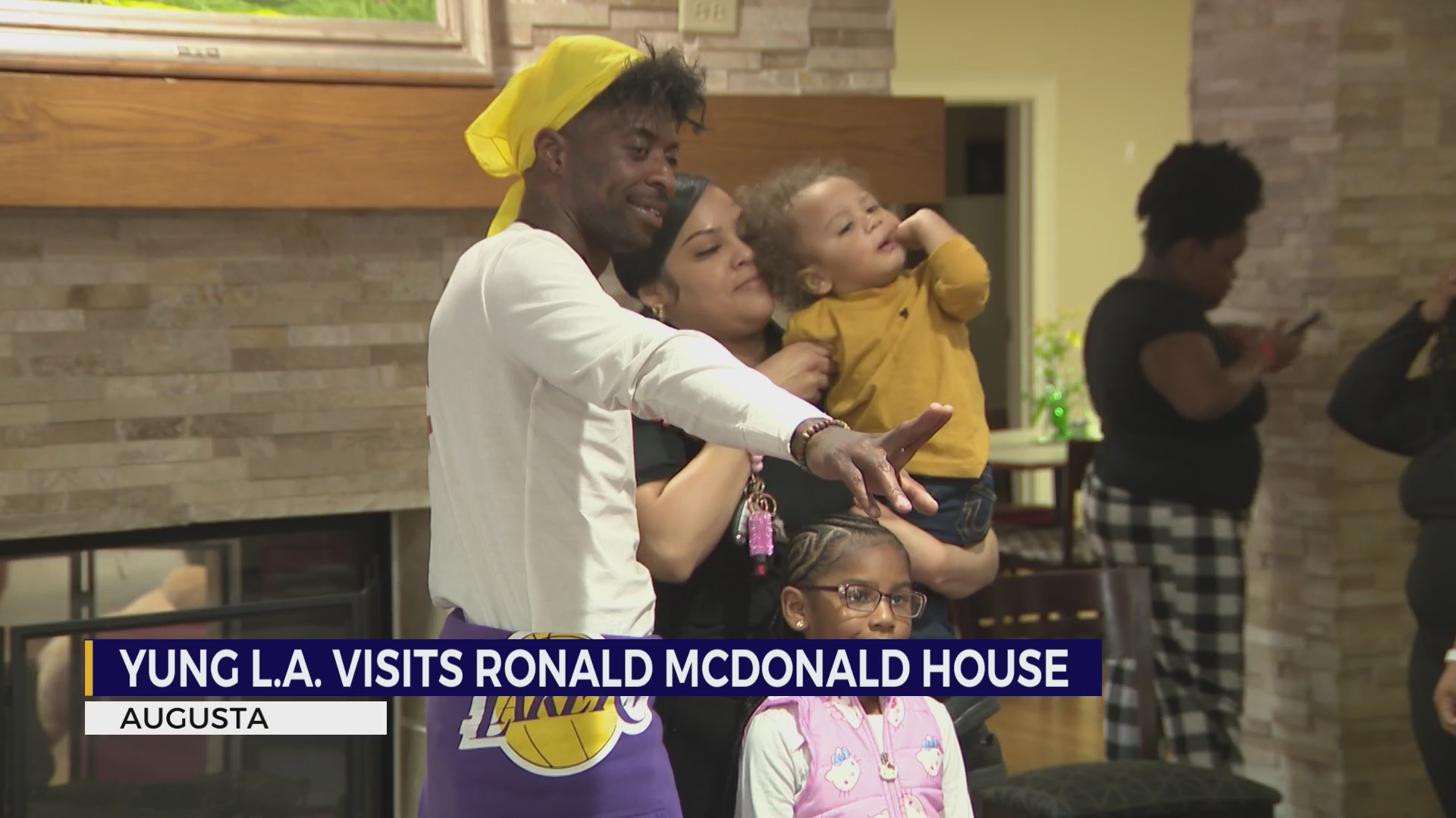 Atlanta based rapper Yung L.A. visits Ronald McDonald House of Augusta ...