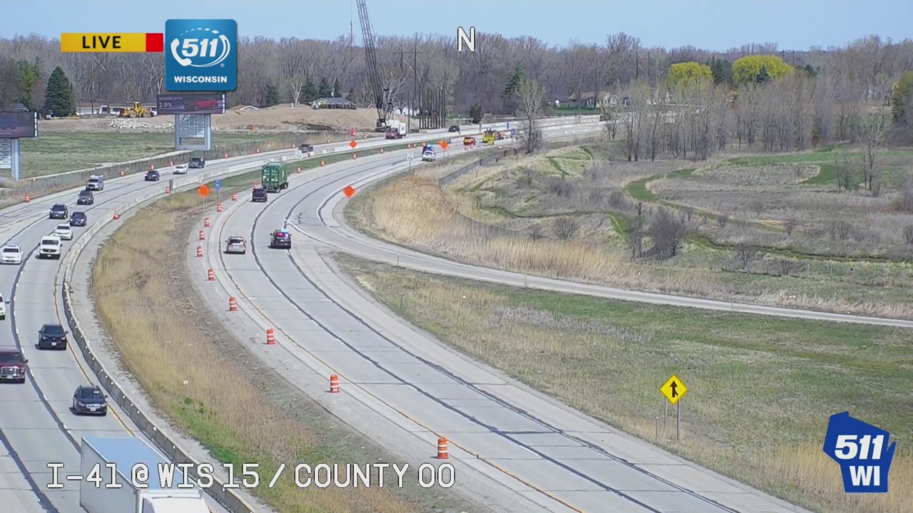 UPDATE: Only right lane closed on I-41 northbound near Appleton – WFRV ...