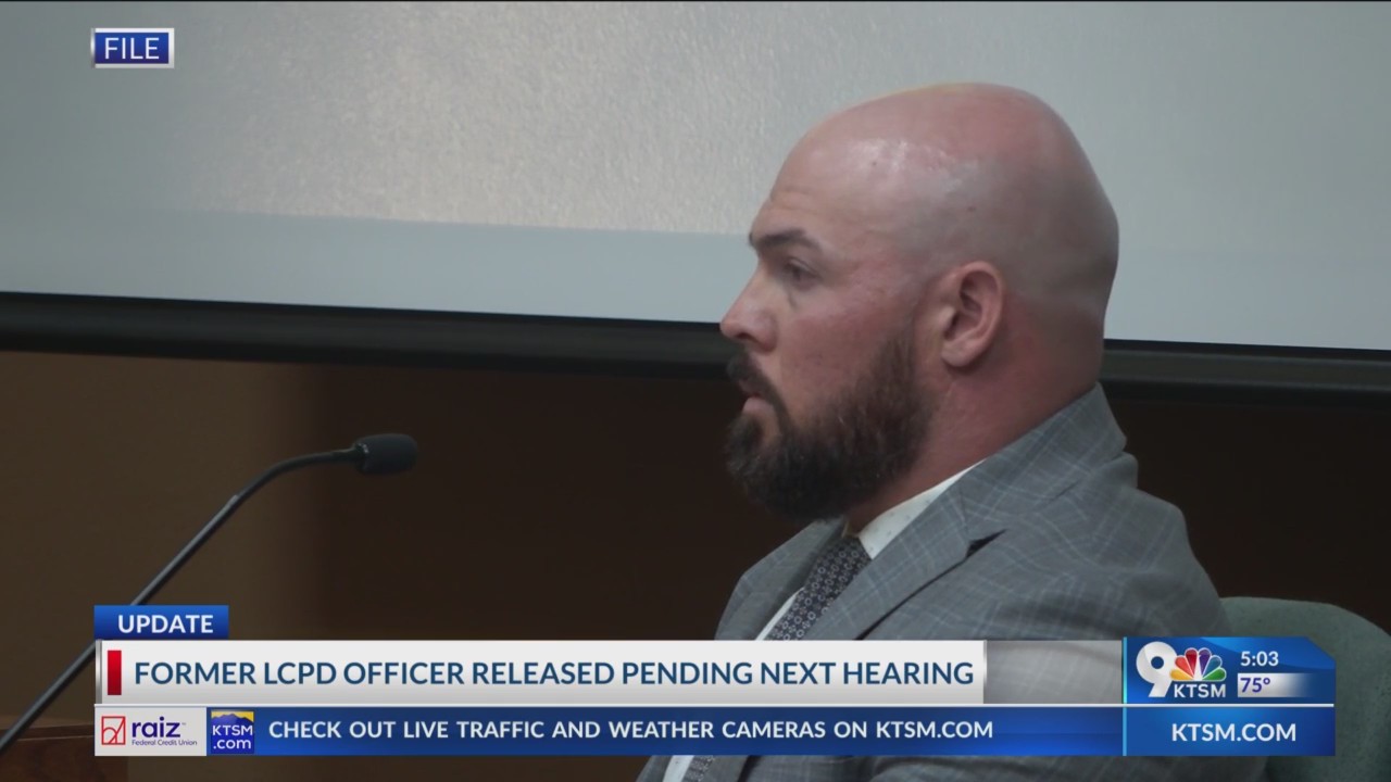Former LCPD officer released pending next hearing – KTSM 9 News