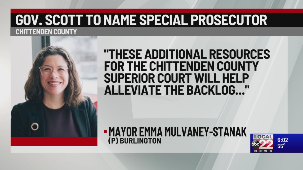 VT Gov. announces special court in Chittenden County – ABC22 & FOX44