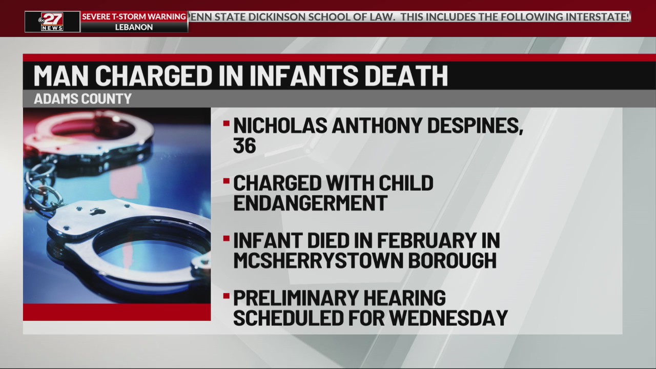 Adams County man charged with endangerment in 5-month-old’s death – ABC27