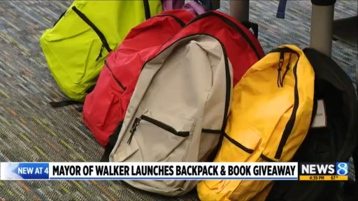 Mayor of Walker launches backpack and book giveaway – WOODTV.com