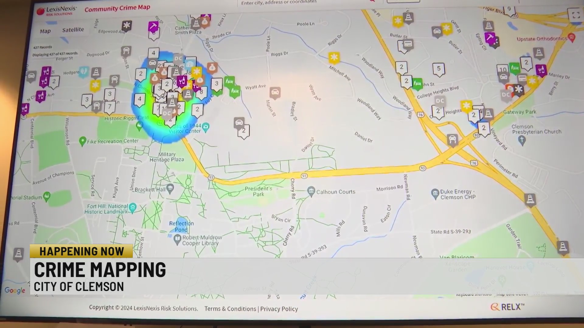 Clemson Police upgrades crime mapping tool – WSPA 7NEWS