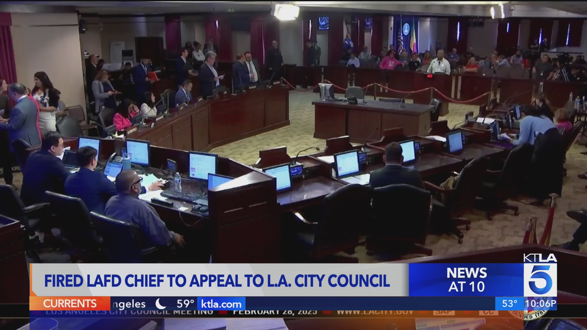 Fired LAFD Chief to appeal to L.A. City Council – KTLA