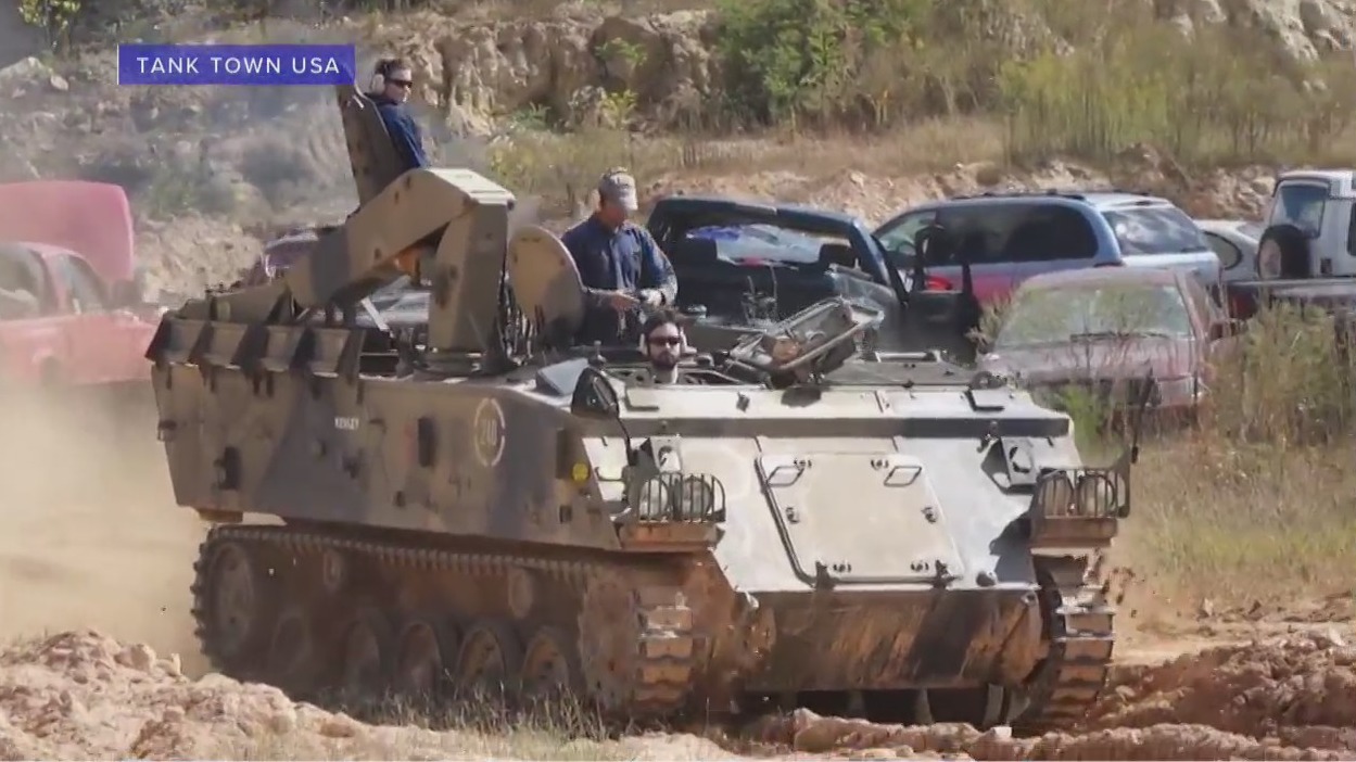 Tank Town USA offers the chance to drive tanks, fire machine guns ...