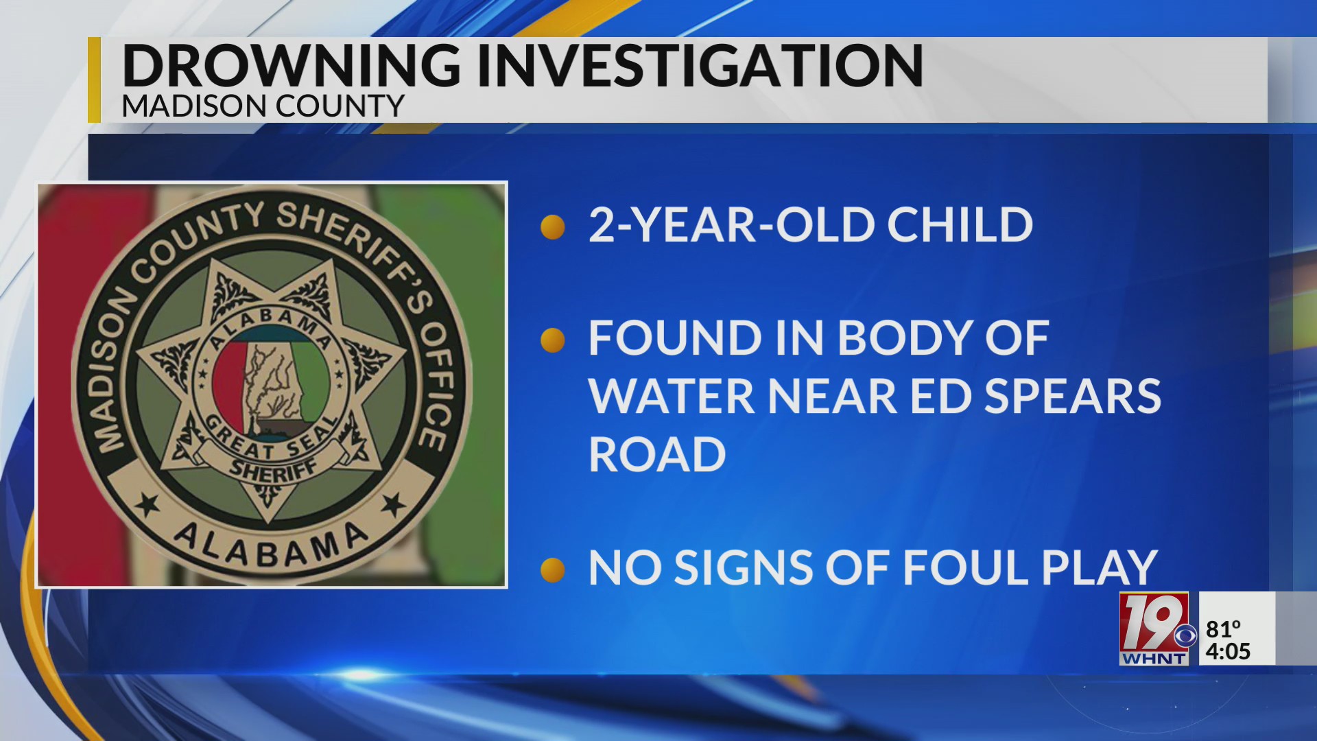 Drowning Investigation | March 28, 2025 | News 19 at 4 p.m. – WHNT.com