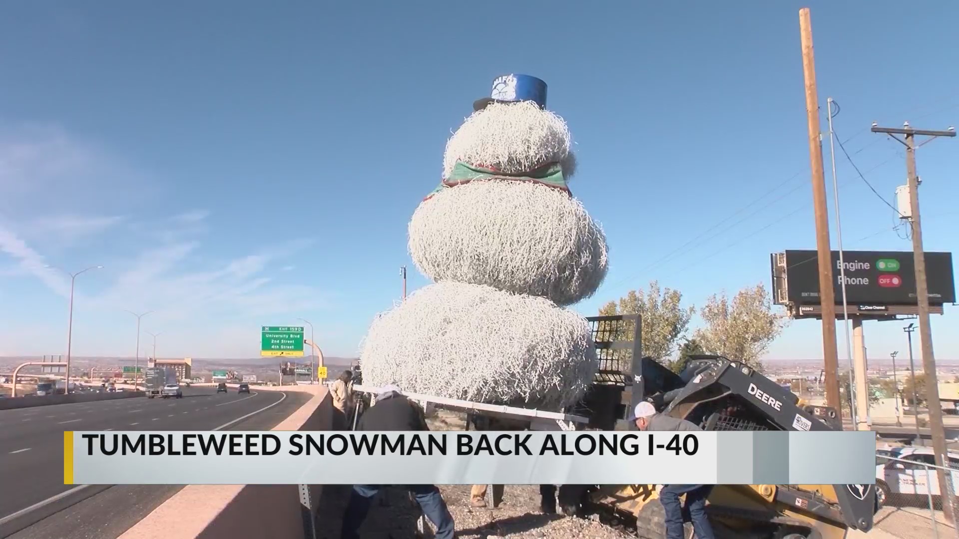 Behind-the-scenes look at the creation of the Tumbleweed Snowman in ...