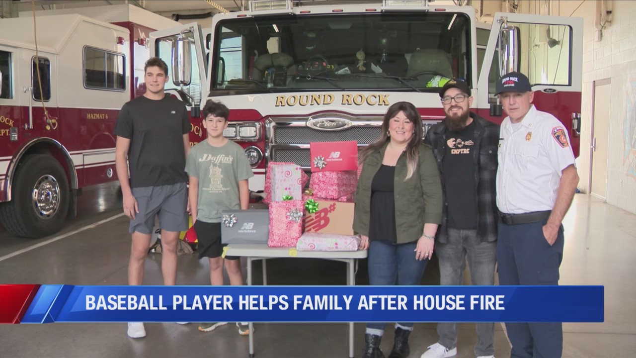 Baseball player helps family after house fire – WFXRtv