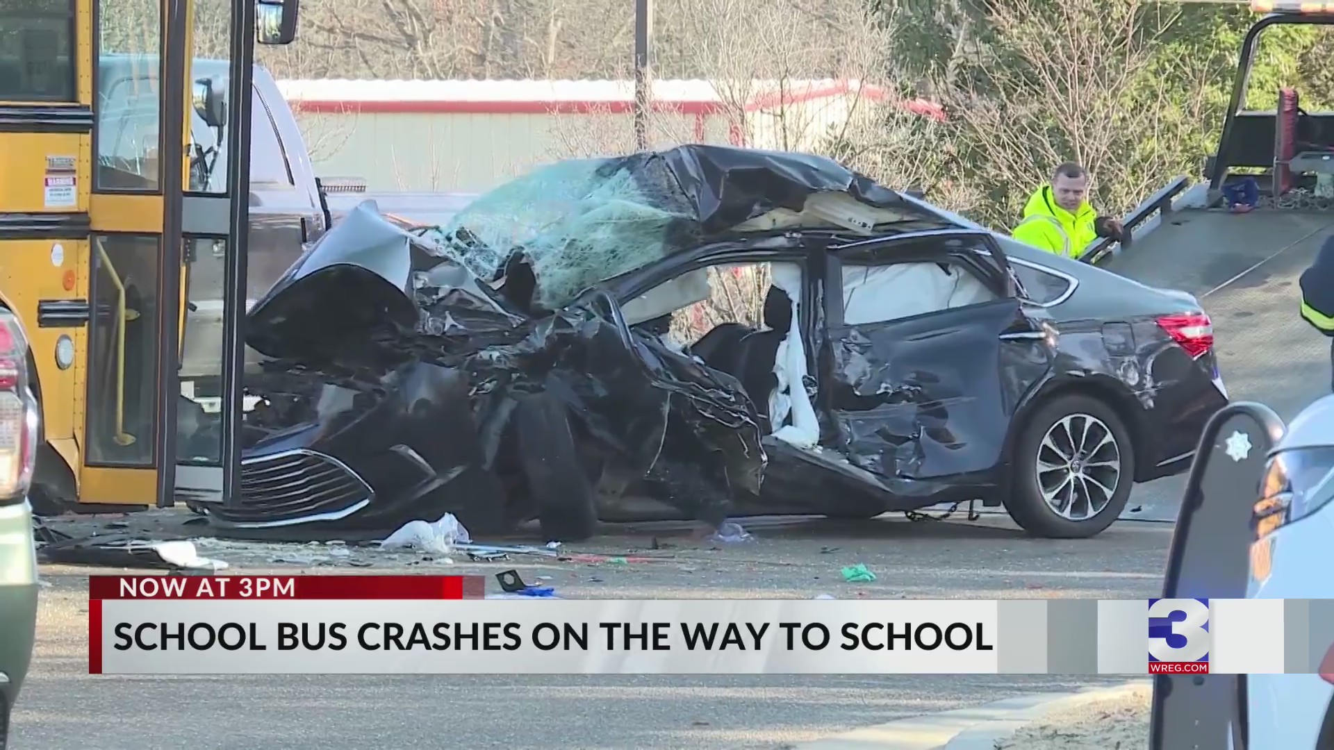 Crash involving school bus leaves three injured including child – WREG.com