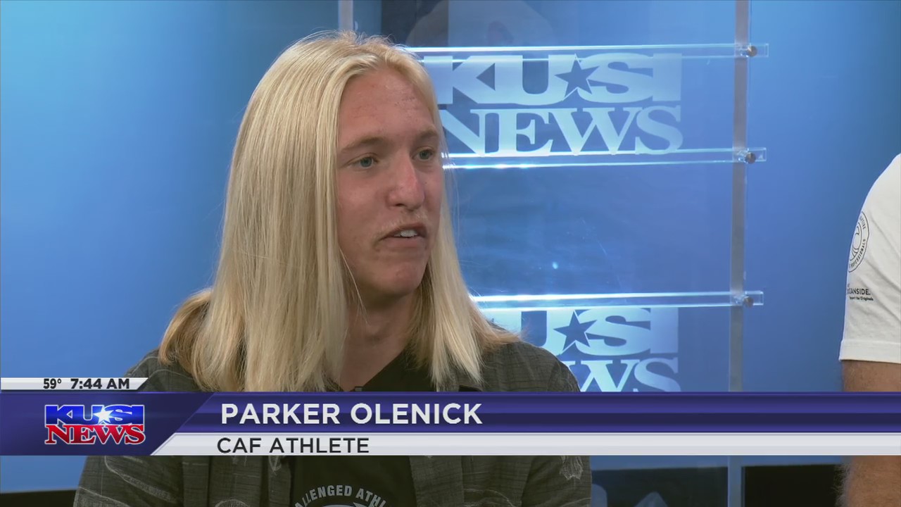 CAF athlete and surfer Parker Olenick discusses his recent trip – FOX 5 ...