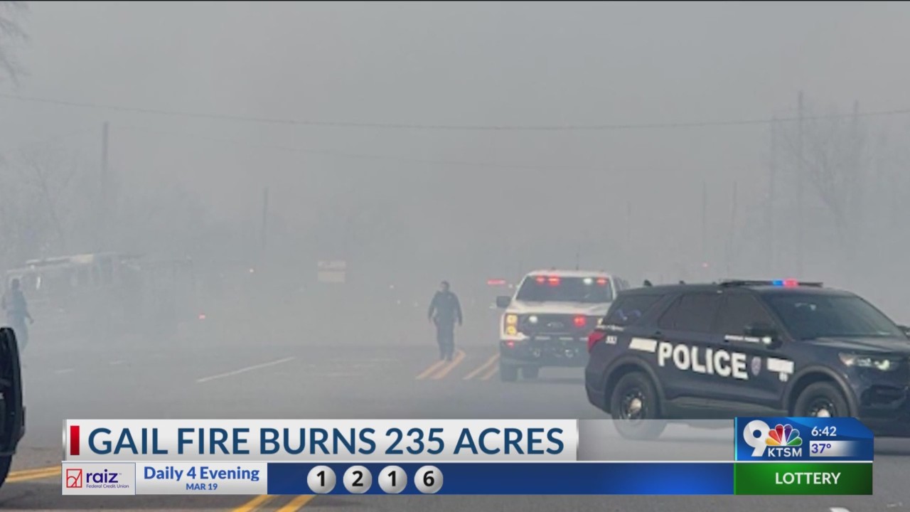 Gail fire burns 235 acres – KTSM 9 News