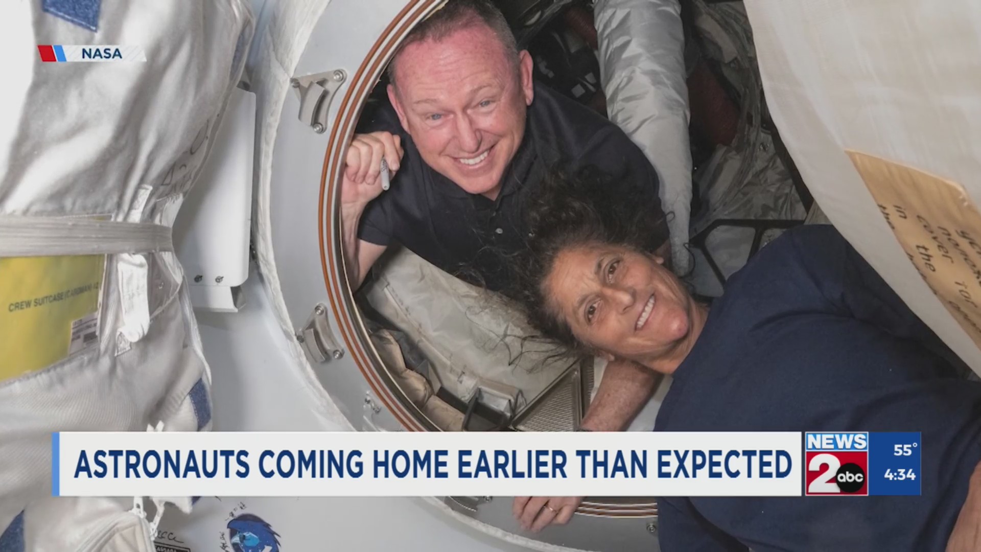 Astronauts coming home earlier than expected – WKRN News 2