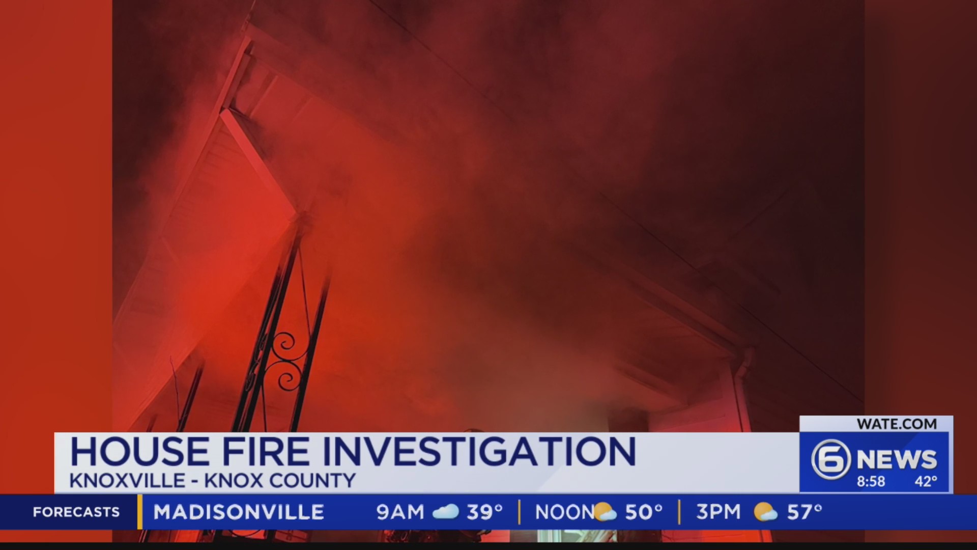 House fire on Rector Street, Knoxville – WATE 6 On Your Side