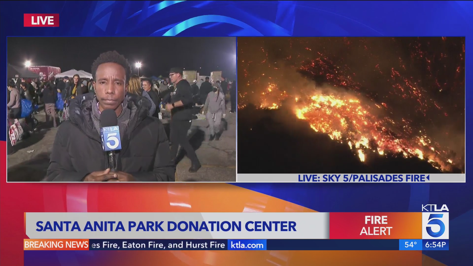 Fire victims find supplies, help at Santa Anita Park Donation Center – KTLA