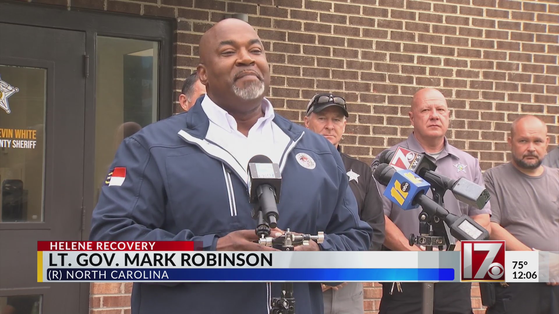 Lt. Gov. Mark Robinson discusses Helene help in Franklin Co. – CBS17.com