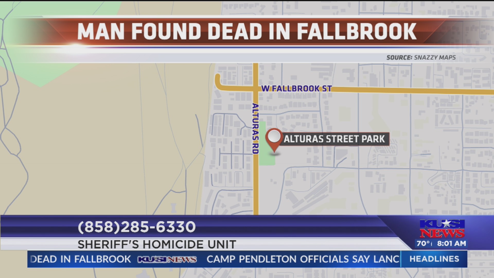 Man found dead in Fallbrook – FOX 5 San Diego & KUSI News