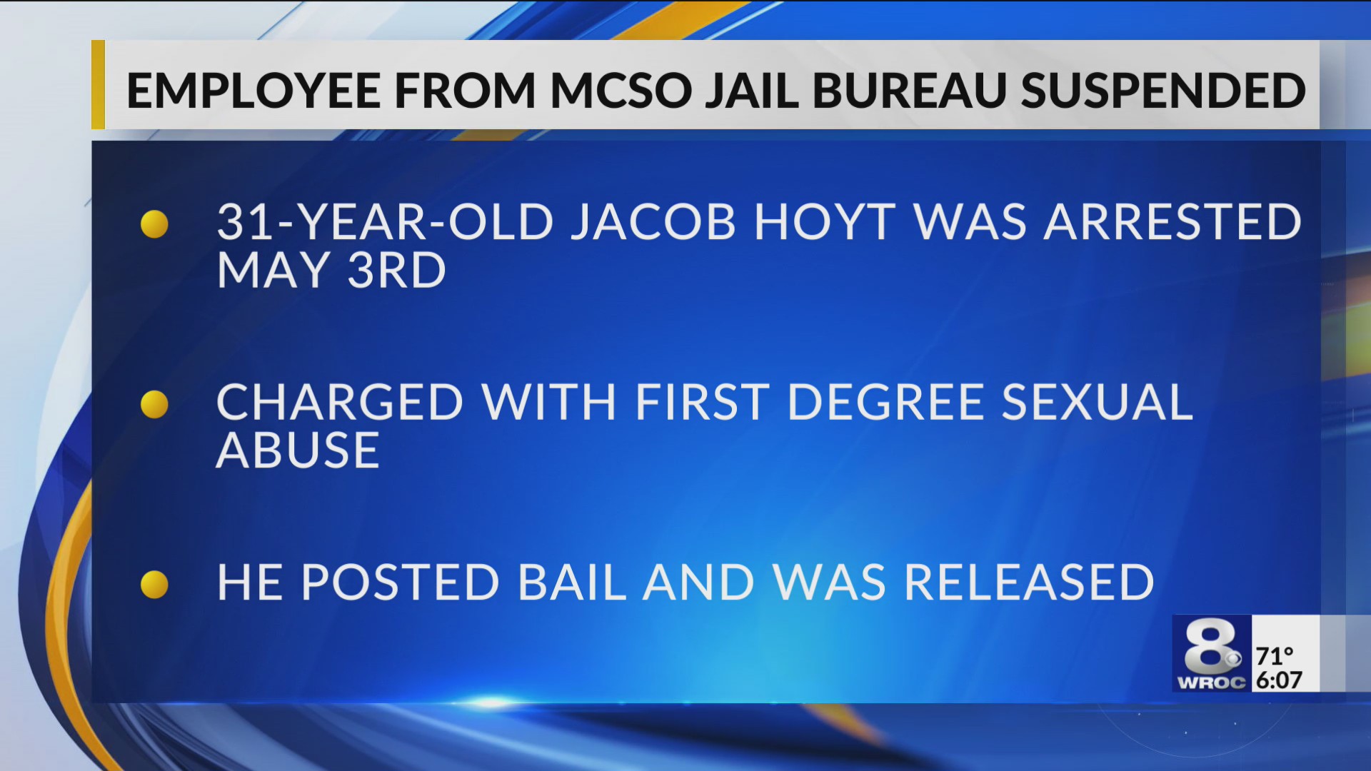 MCSO Jail Bureau employee arrested for sexual abuse, suspended ...
