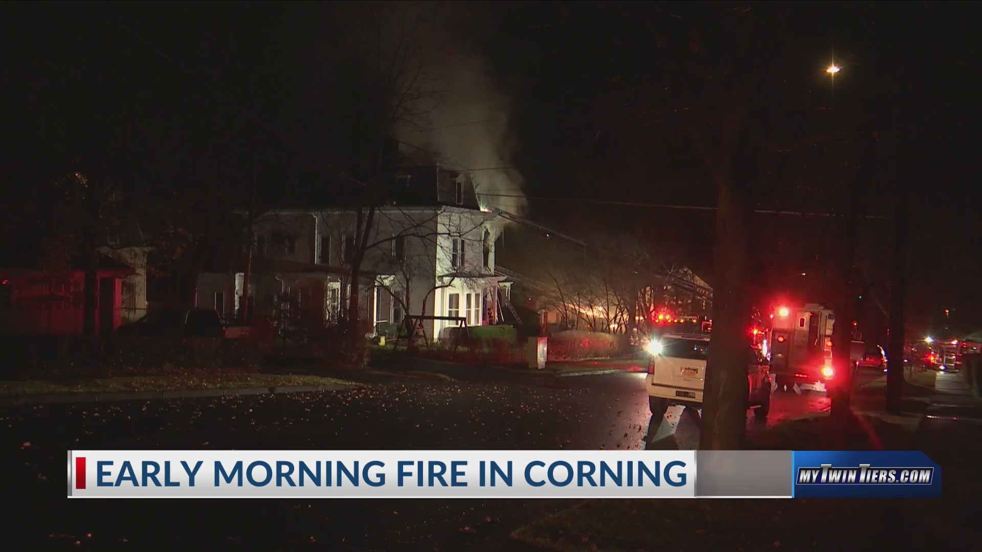 Second-story house fire prompts response from crews in Corning – WETM ...