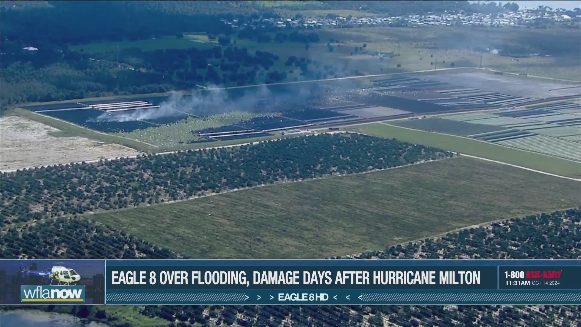 Solar panels destroyed by a tornado during Hurricane Milton – WFLA