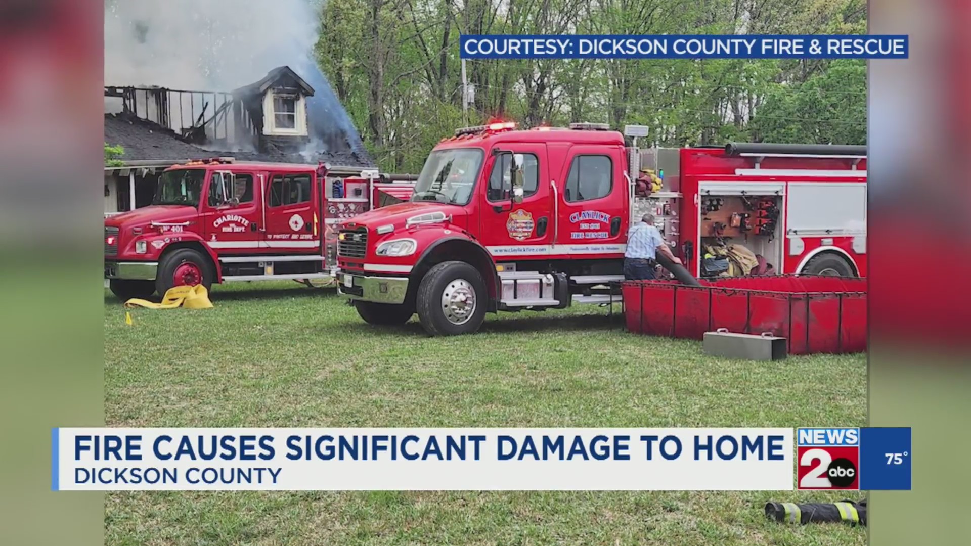 Fire causes significant damage to Dickson County home – WKRN News 2