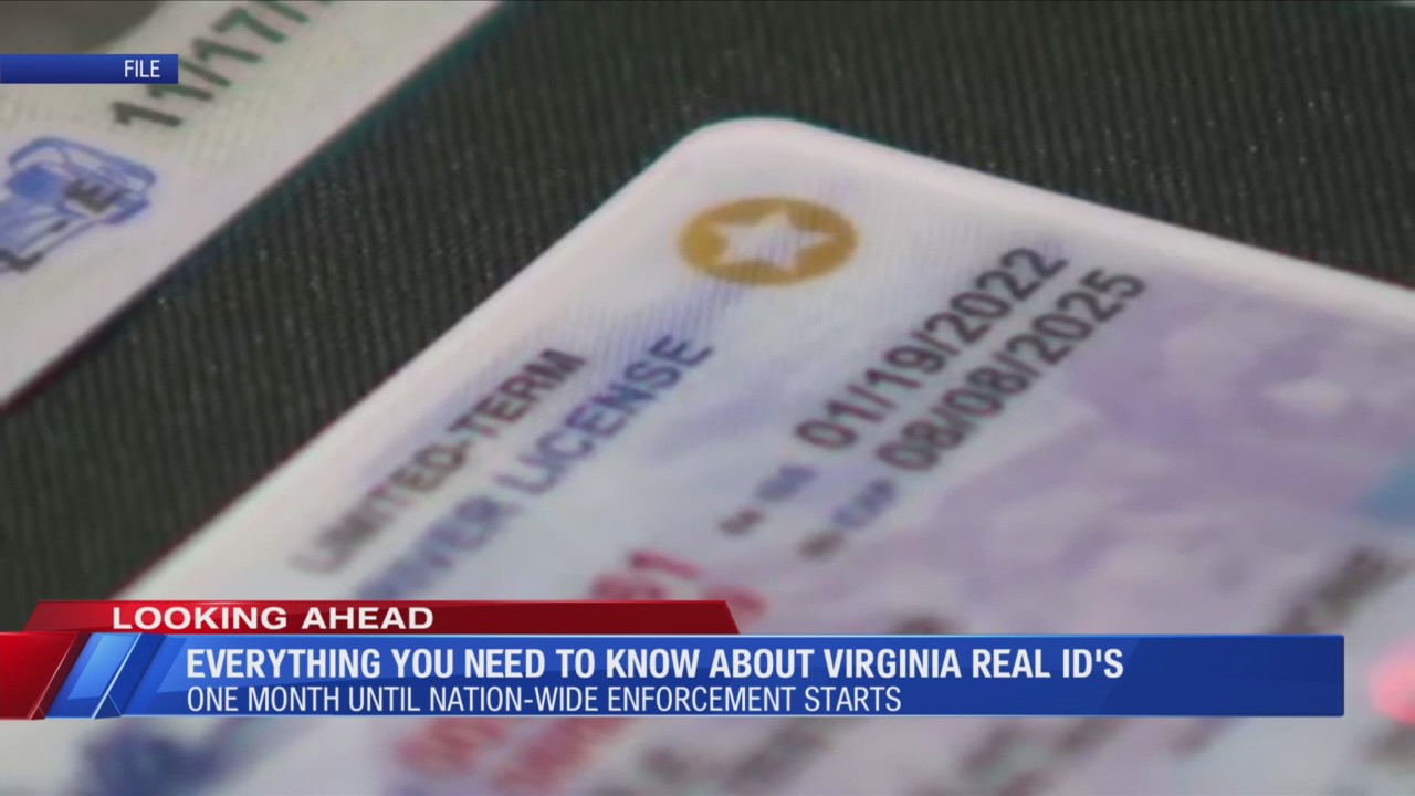One month until Real ID enforcement: what Virginians need to know – WFXRtv