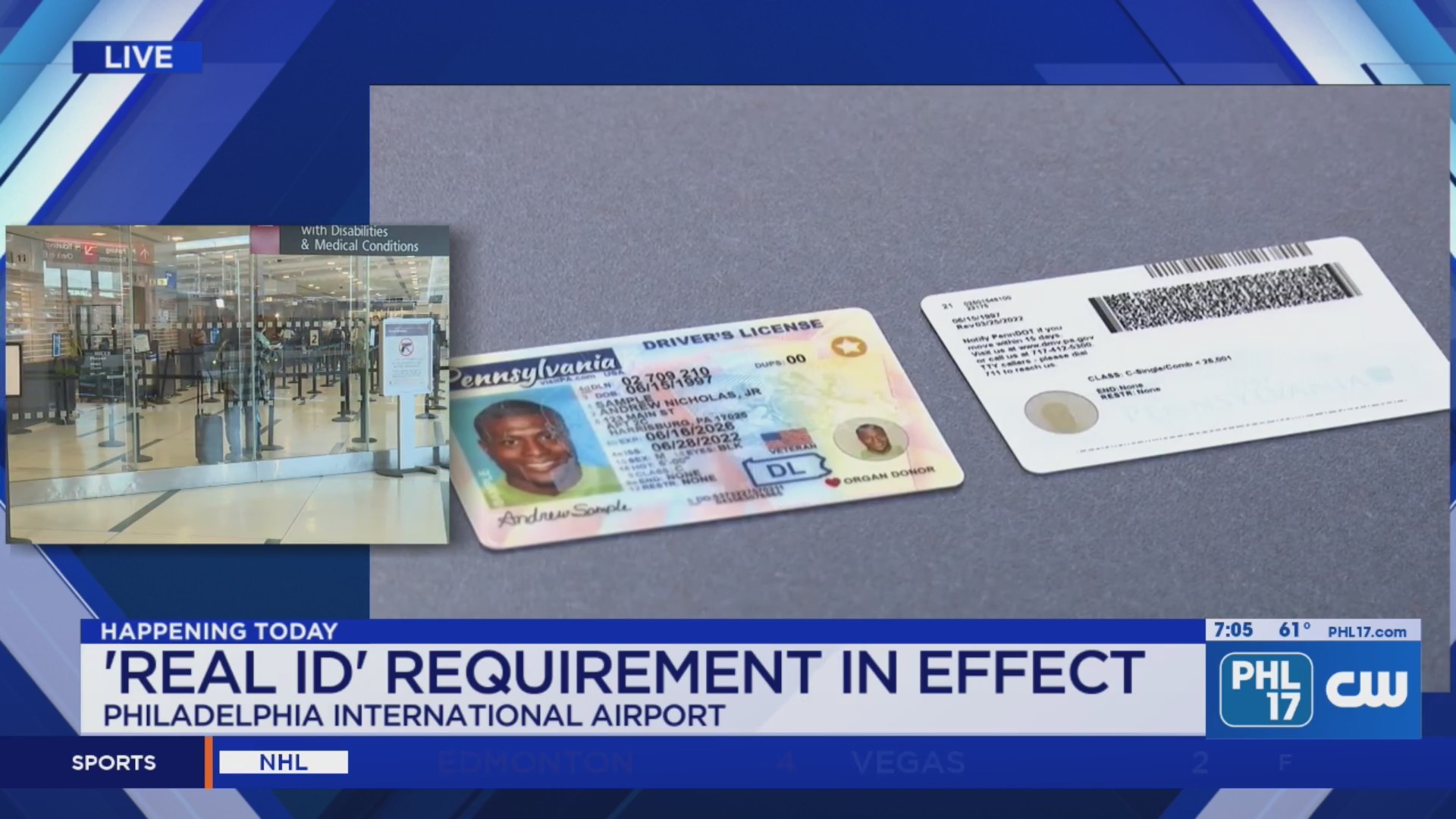 REAL ID requirement is officially in effect – PHL17.com