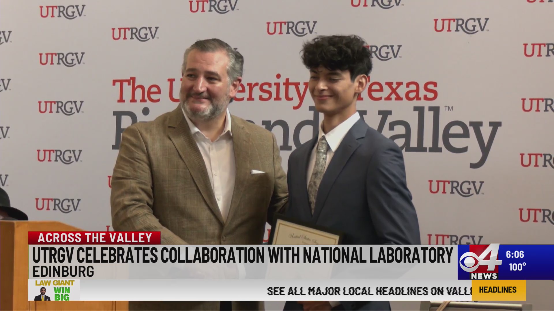 UTRGV celebrates collaboration with a national laboratory – KVEO-TV