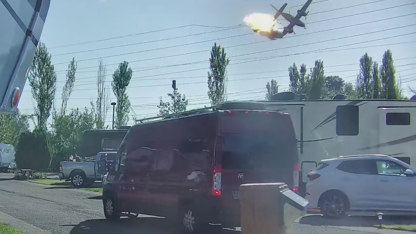 WATCH: Plane hits power line, turns to fireball moments before deadly ...
