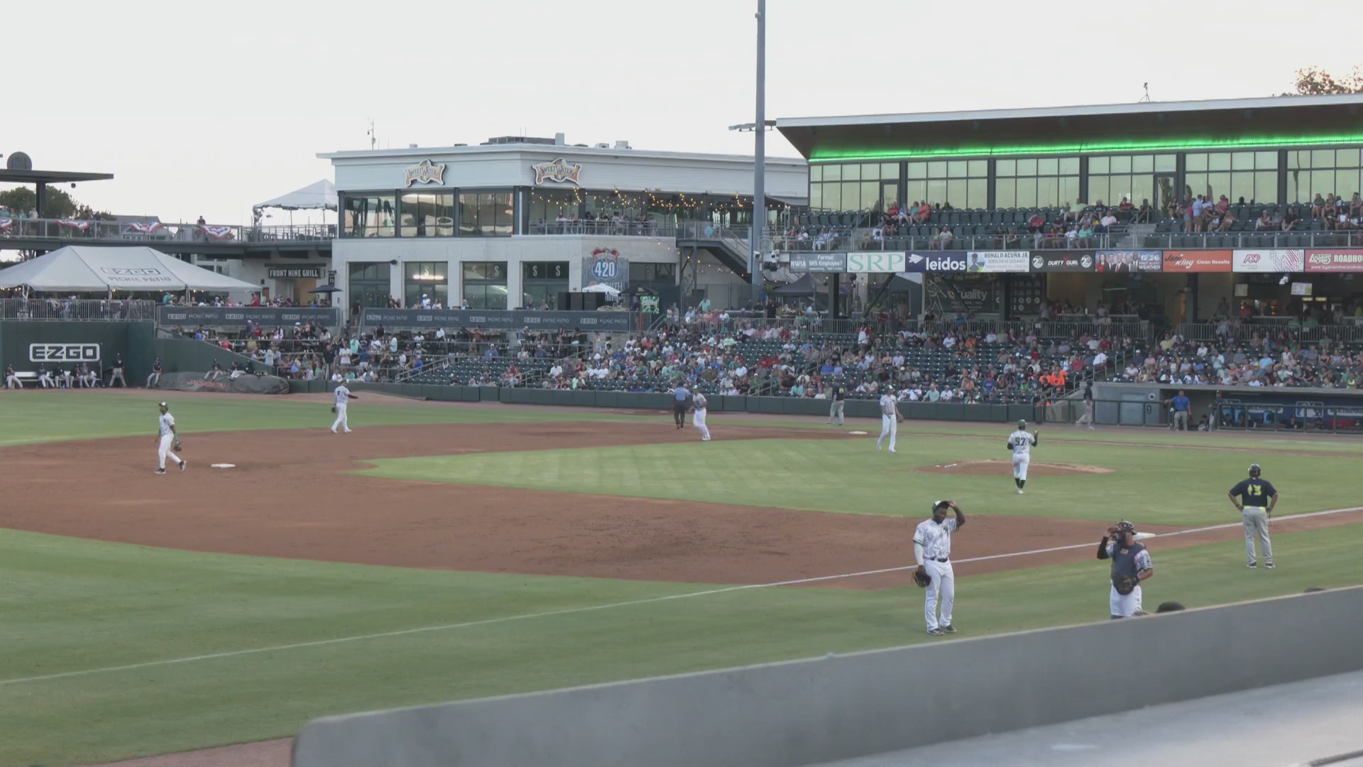 Augusta GreenJackets last home game of the season thanking the fans for ...
