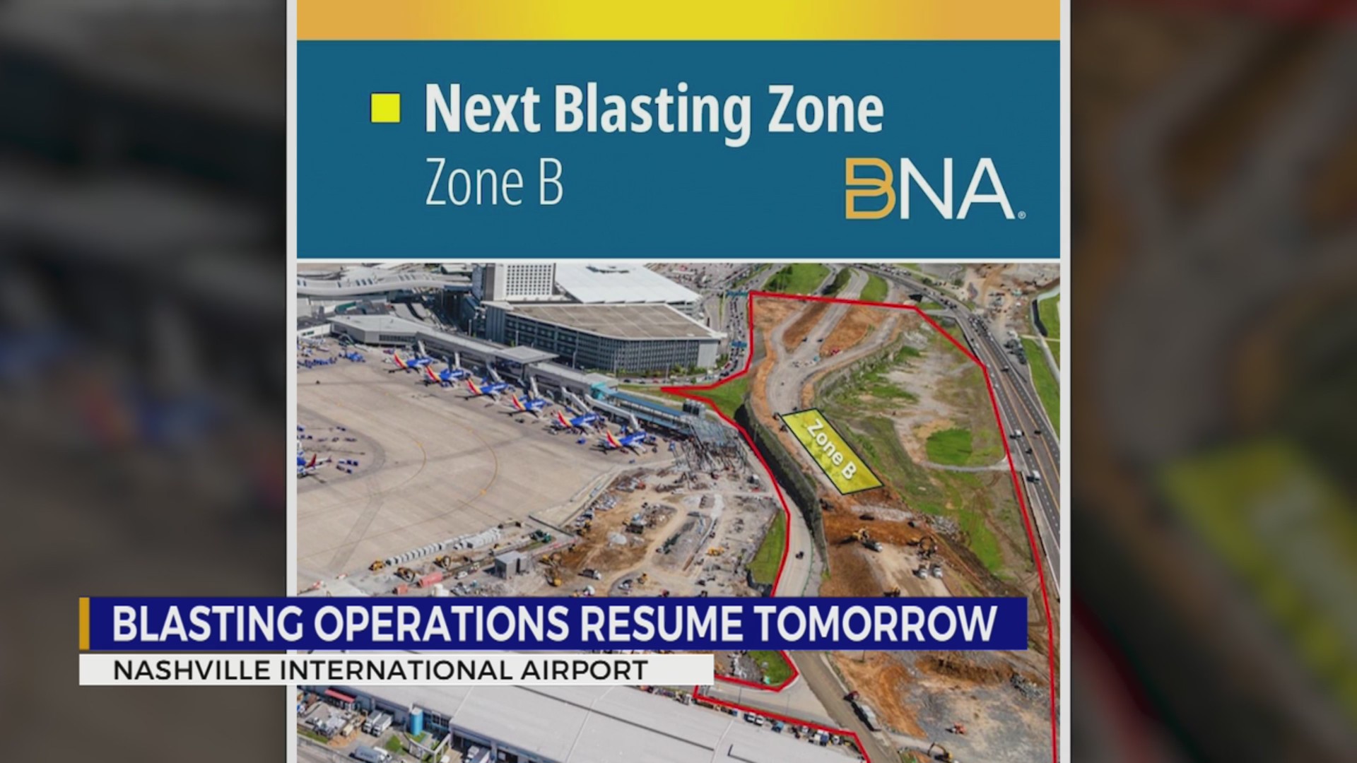 Blasting operations resuming at BNA Monday – WKRN News 2