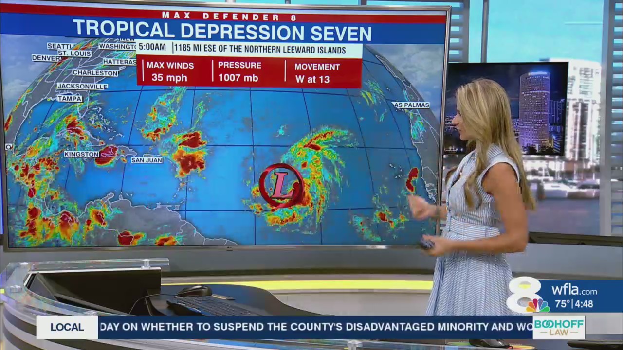 Tropical Depression Seven forms in the Atlantic: NHC – WFLA