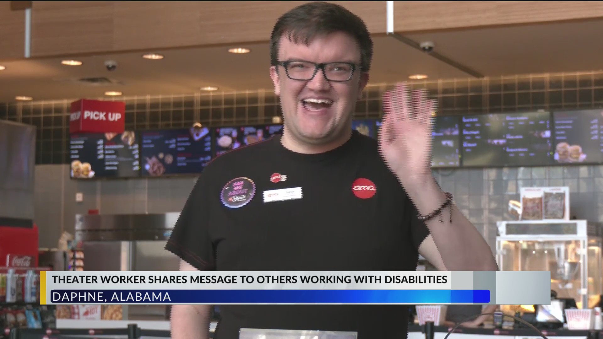 Daphne movie theater worker shares message for others with disabilities ...