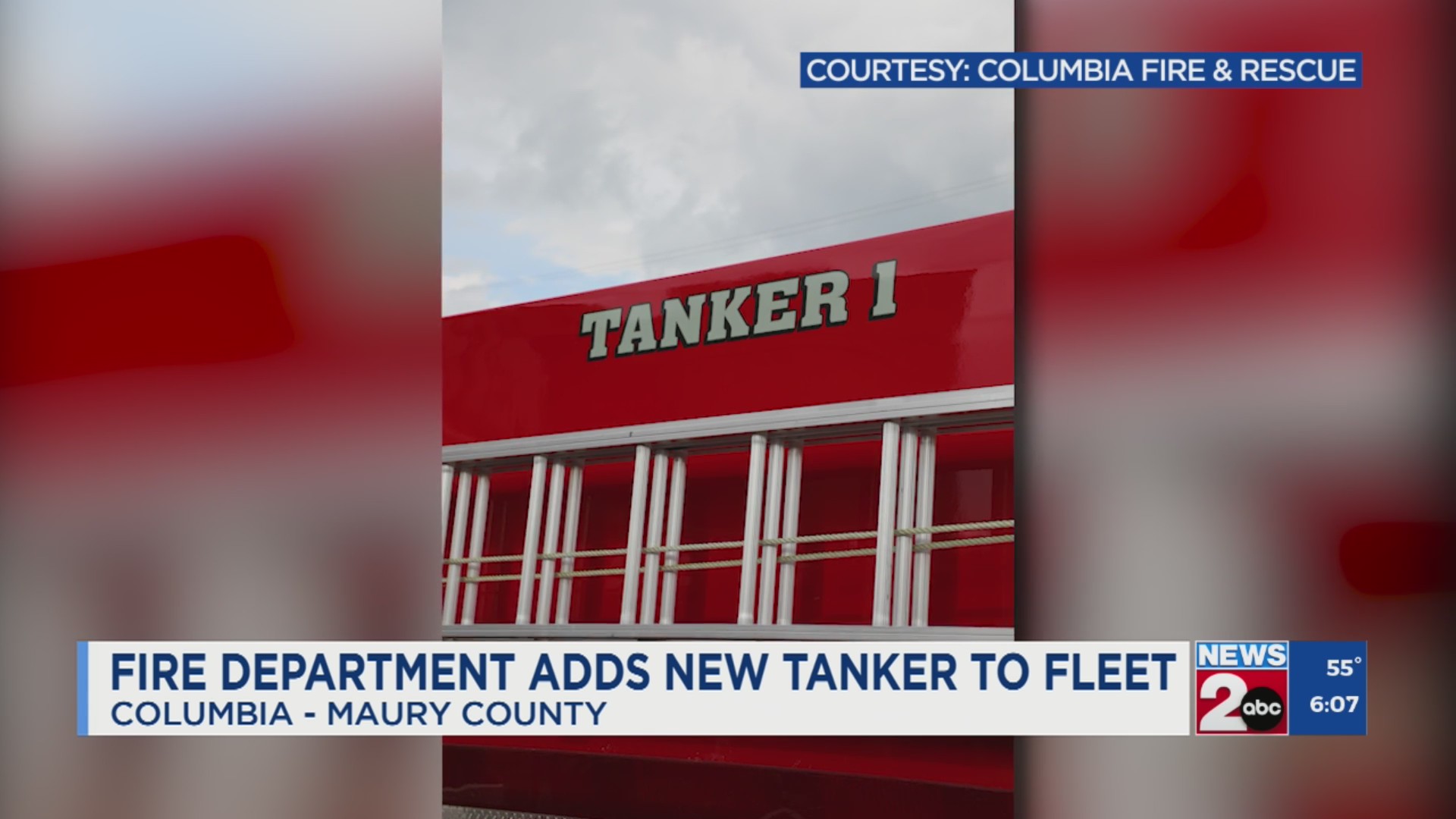 Columbia Fire and Rescue adds a new tanker to fleet – WKRN News 2