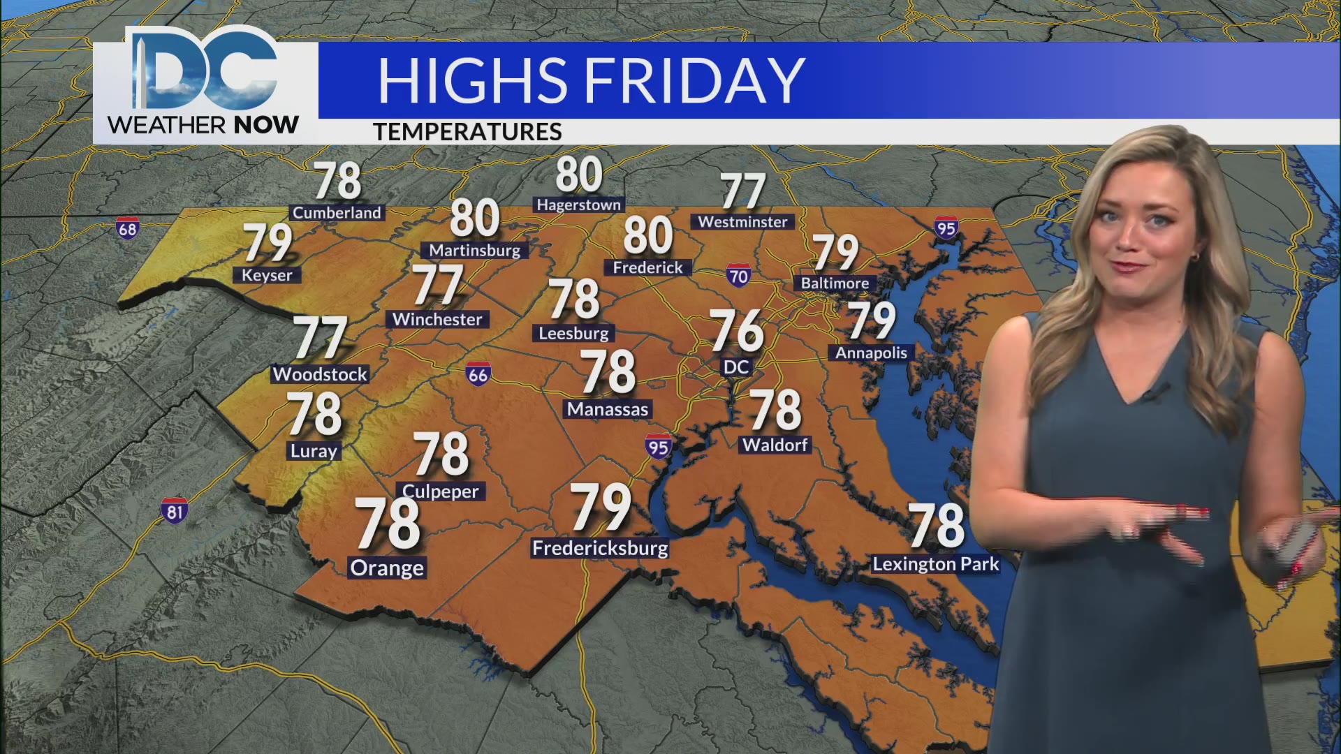Mainly cloudy, quieter, and cooler to round out the week – DC News Now ...