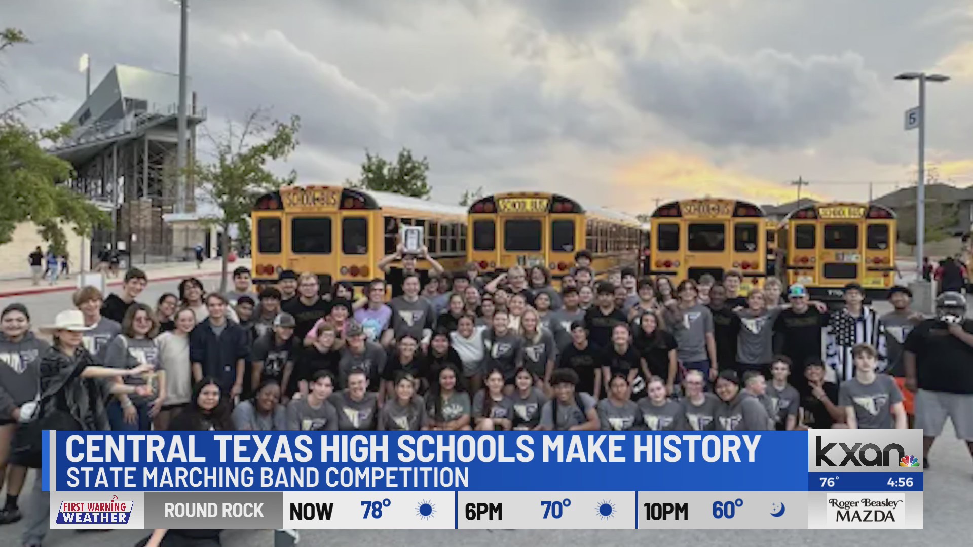 Central Texas high schools make history in state marching band ...