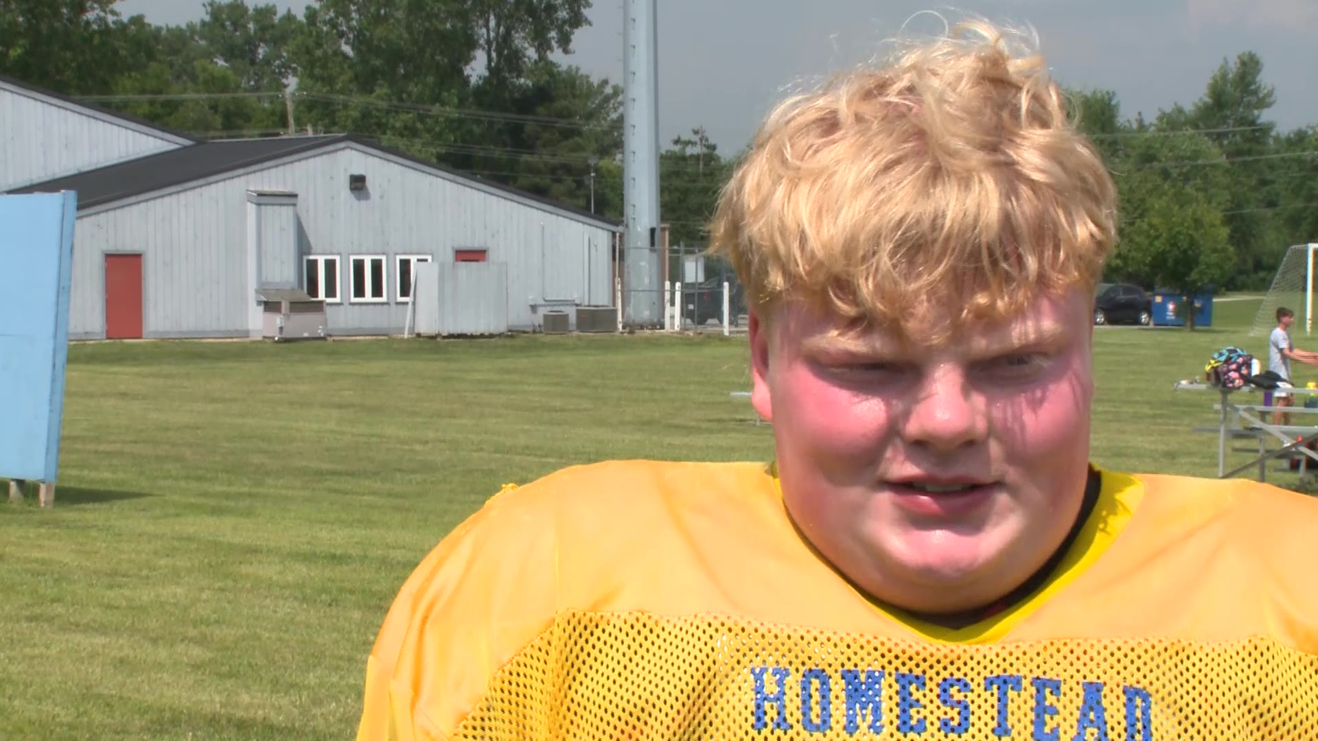 Mitchell Miller full interview at Homestead Spartans football practice ...
