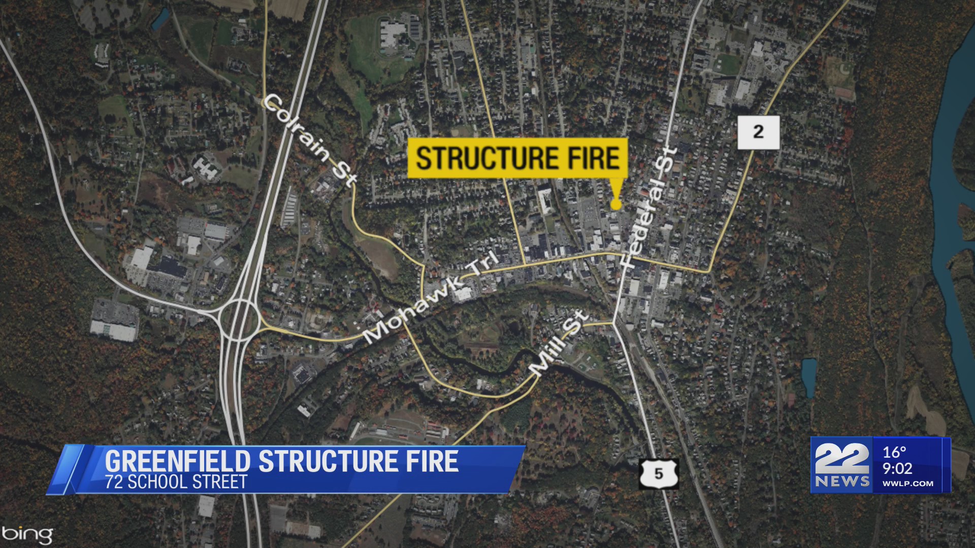 Two-alarm structure fire on School Street in Greenfield – WWLP