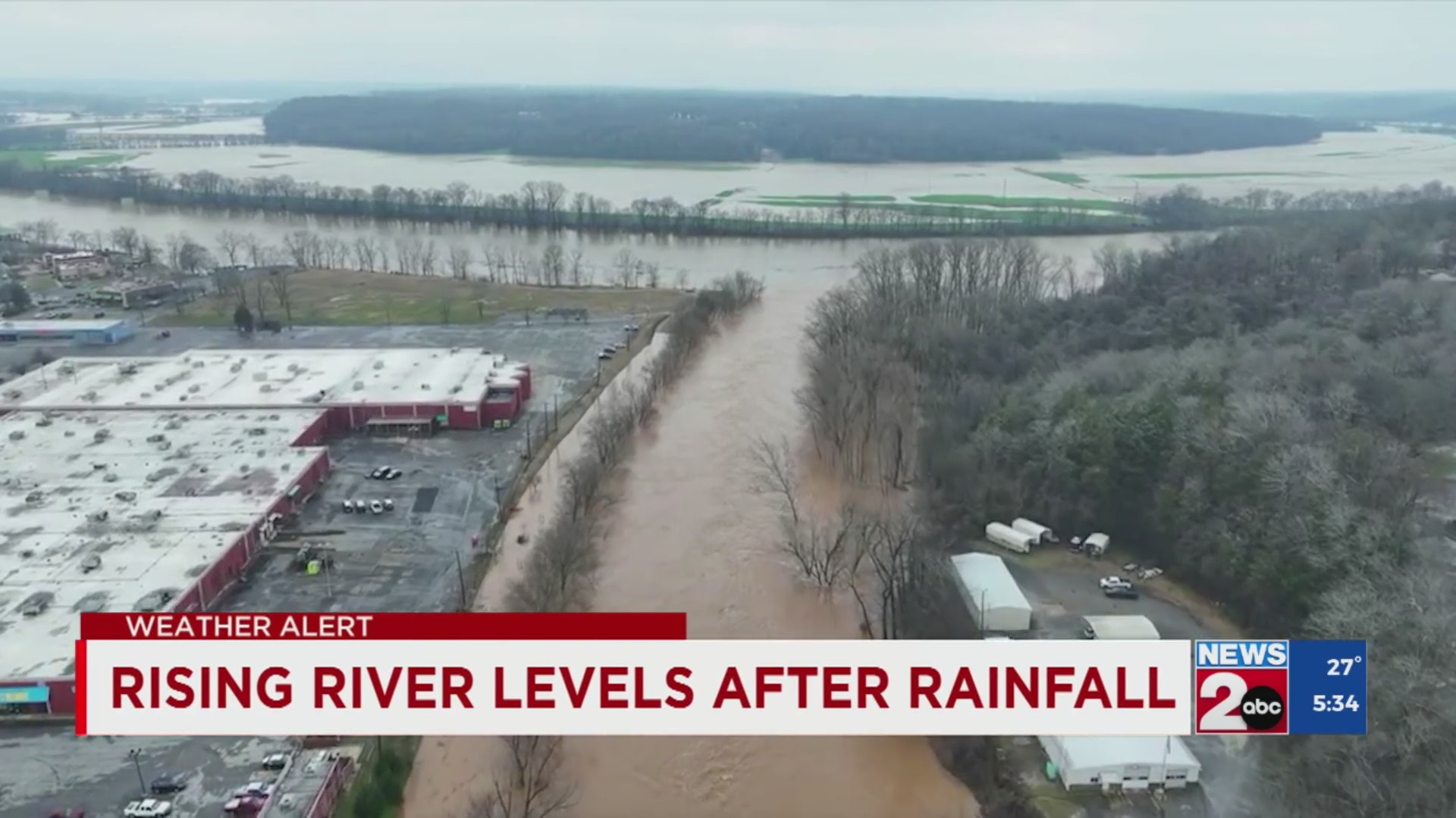 Rising river levels after rainfall – WKRN News 2
